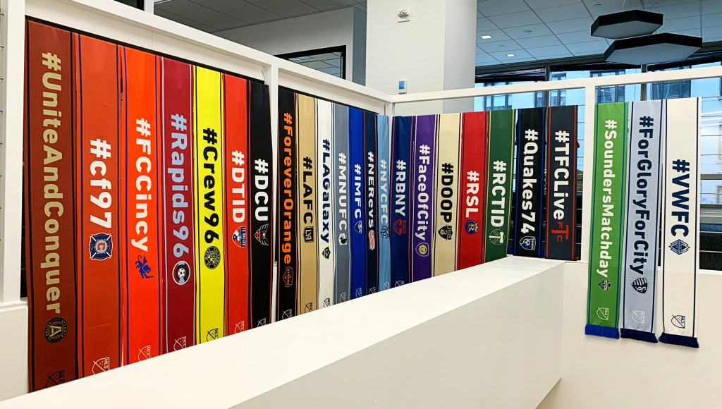 Simple Hashtags Elevated by Scarves Illuminate MLS Content Innovation
