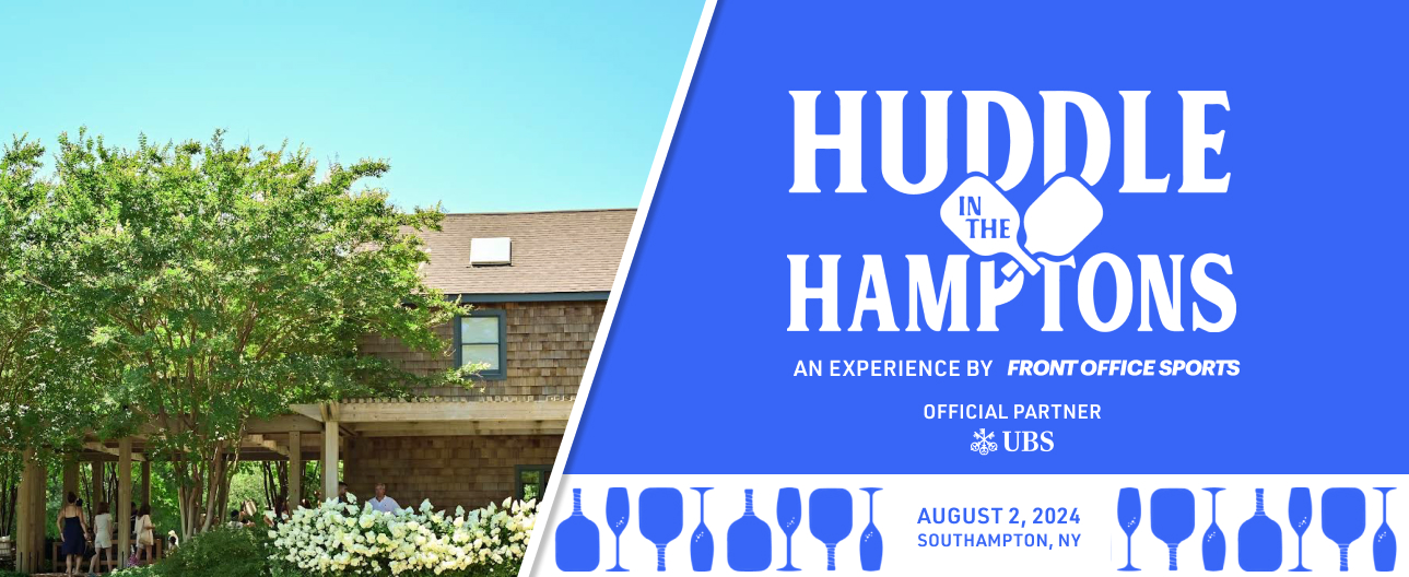 Front Office Sports Announces Huddle in the Hamptons Event