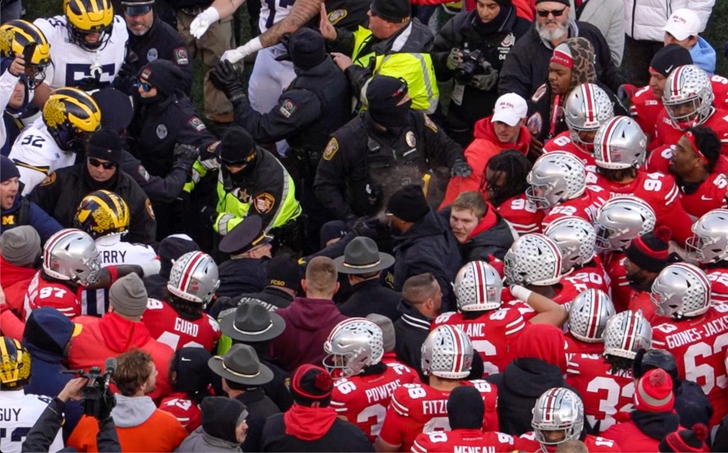 Ohio State and Michigan Kick Off Flag-Planting Fines