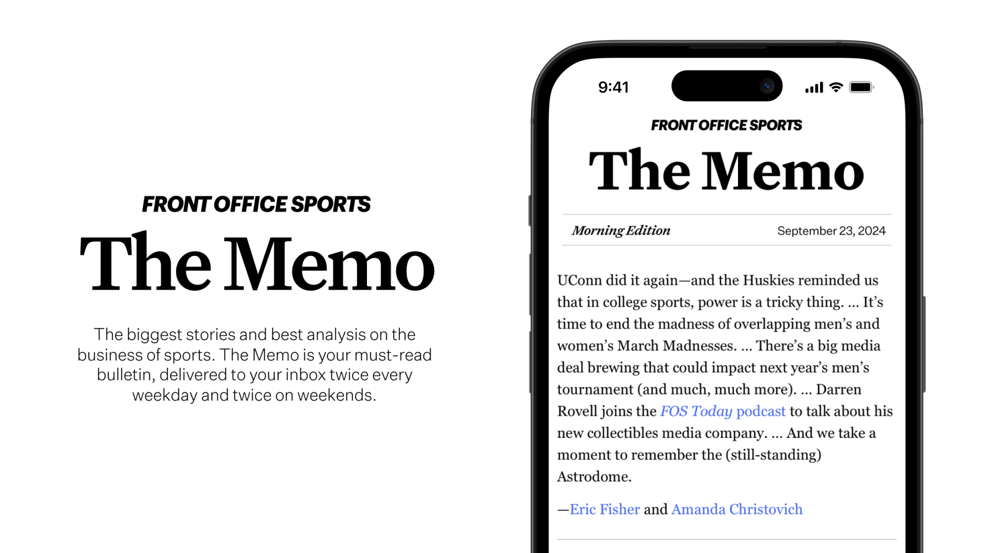 The Memo - Front Office Sports