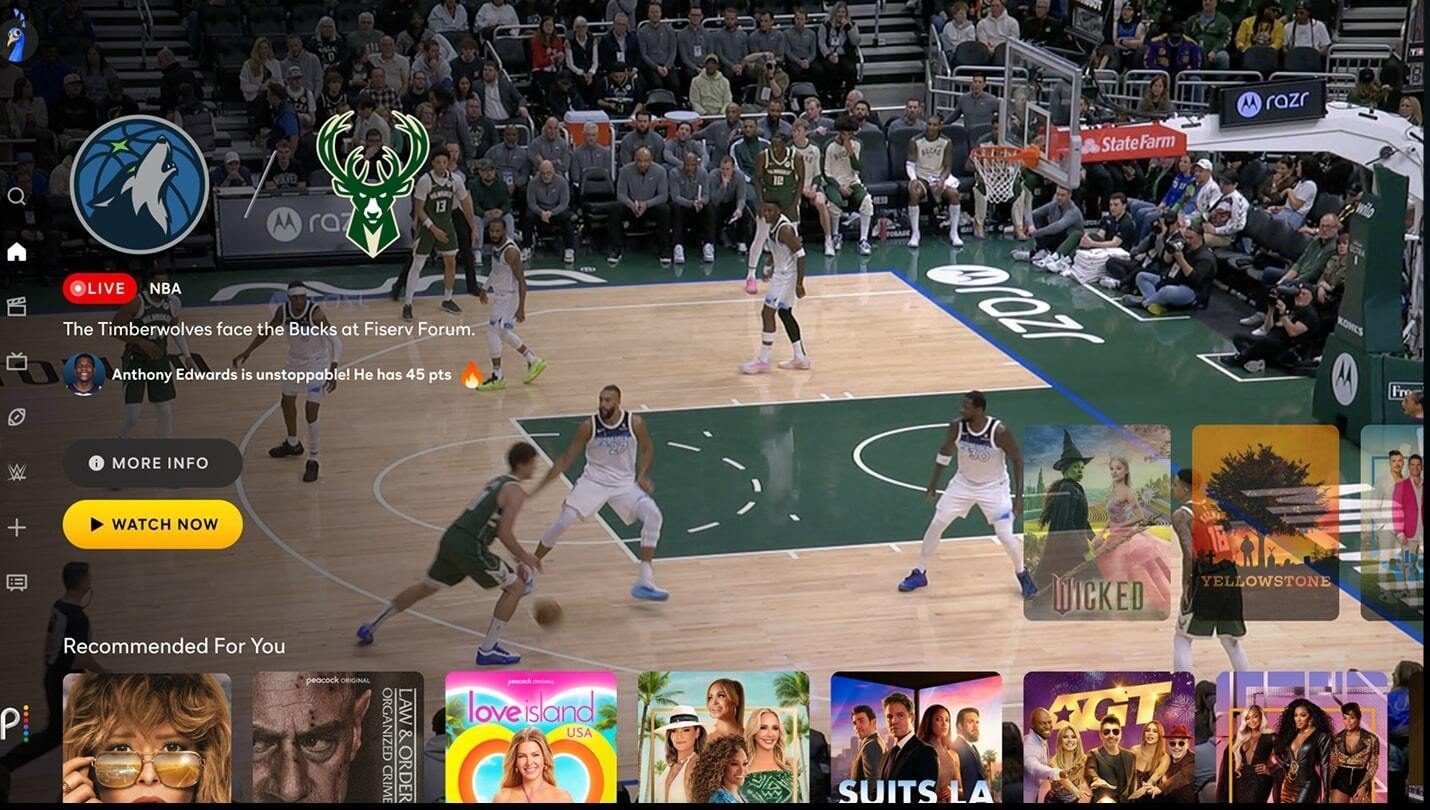 NBC Will Heat Up Its NBA Coverage to Boost Peacock