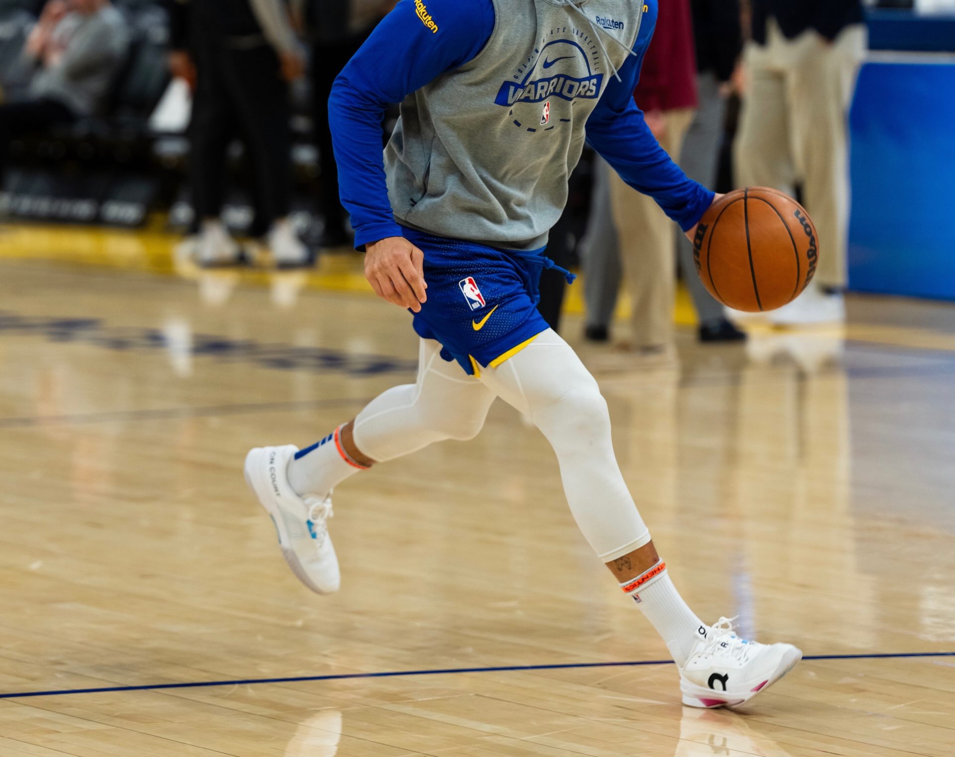 Steph Curry Wears On Shoes to Warm-Ups