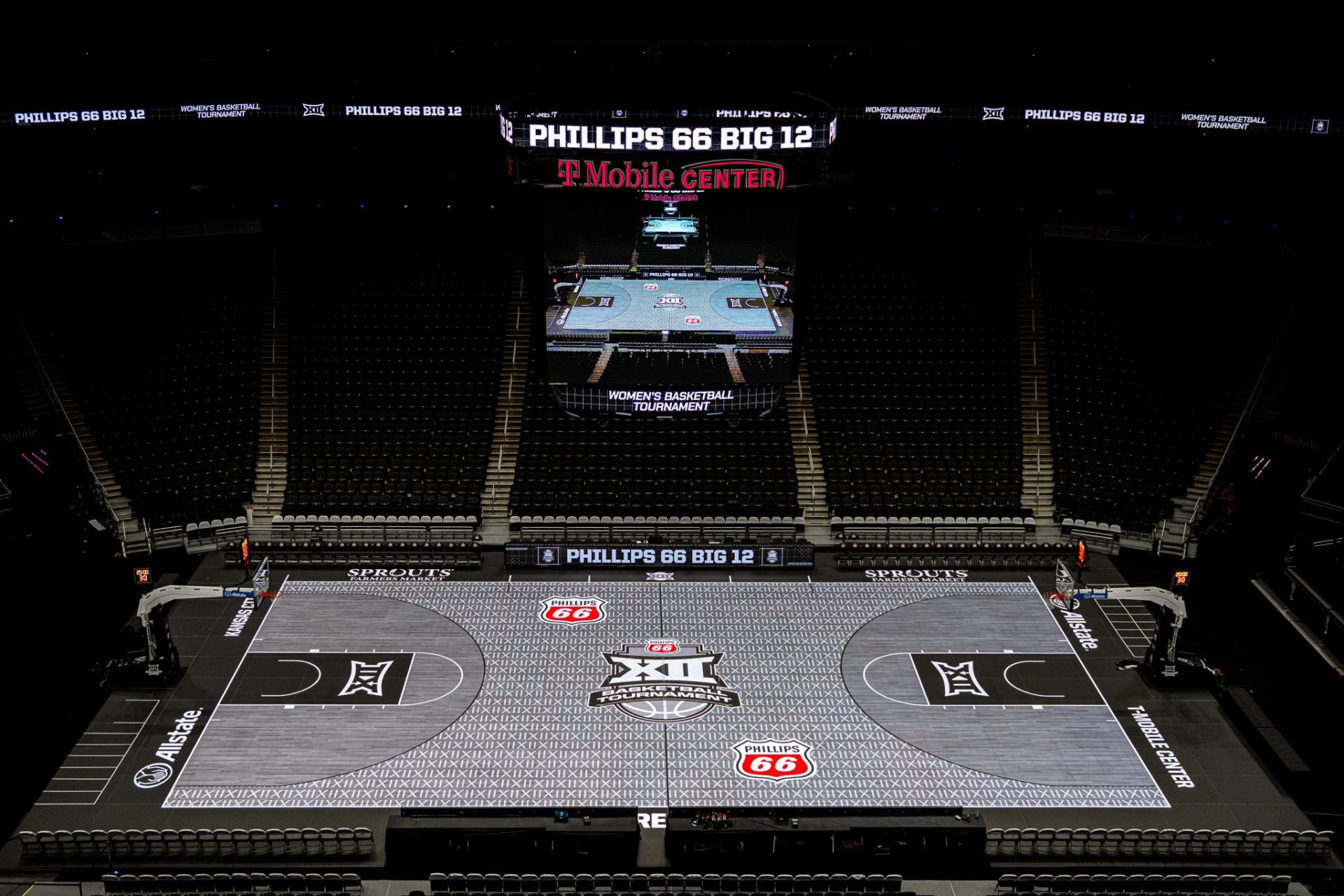 Players Say Big 12 Tournament’s LED Court Is Slick and Slippery